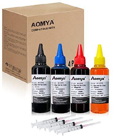 Aomya 4x100ml インク補充ツール Canon PG-245XL CL-246XL PG-275XL CL-276XL PG-245 CL-246 PG-275 CL-276インク ...