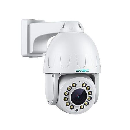 SV3C POE PTZ Security Camera Outdoor 15X Optical Zoom 5MP Auto Tracking Floodlight Color Night ...