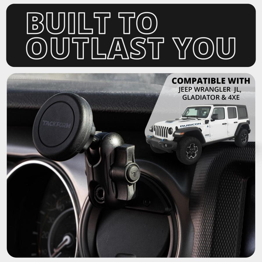 Tackform Vent Phone Mount Compatible with 2018 - 2023 Jeep JL ...