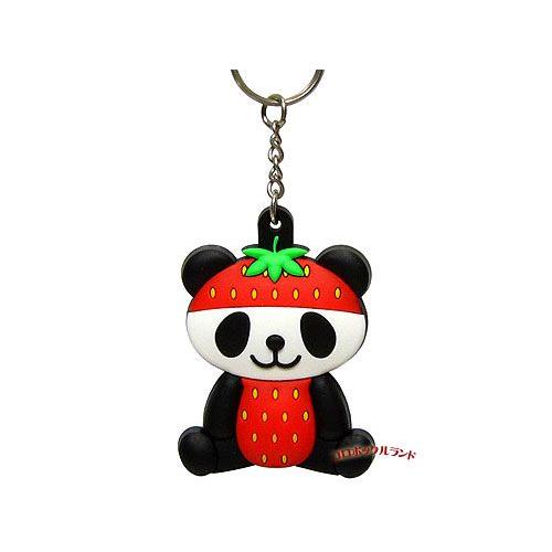 パンダキーホルダー（イチゴ） : コロボックルランド ヤフー店 - 通販 - Yahoo!ショッピング