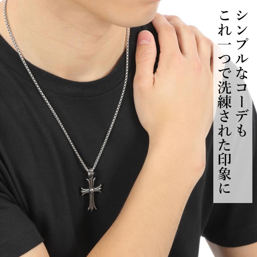 メンズ ネックレス クロス ペンダント 十字架 ステンレス製 メンズ ネックレス クロス ペンダント 十字架 ステンレス製