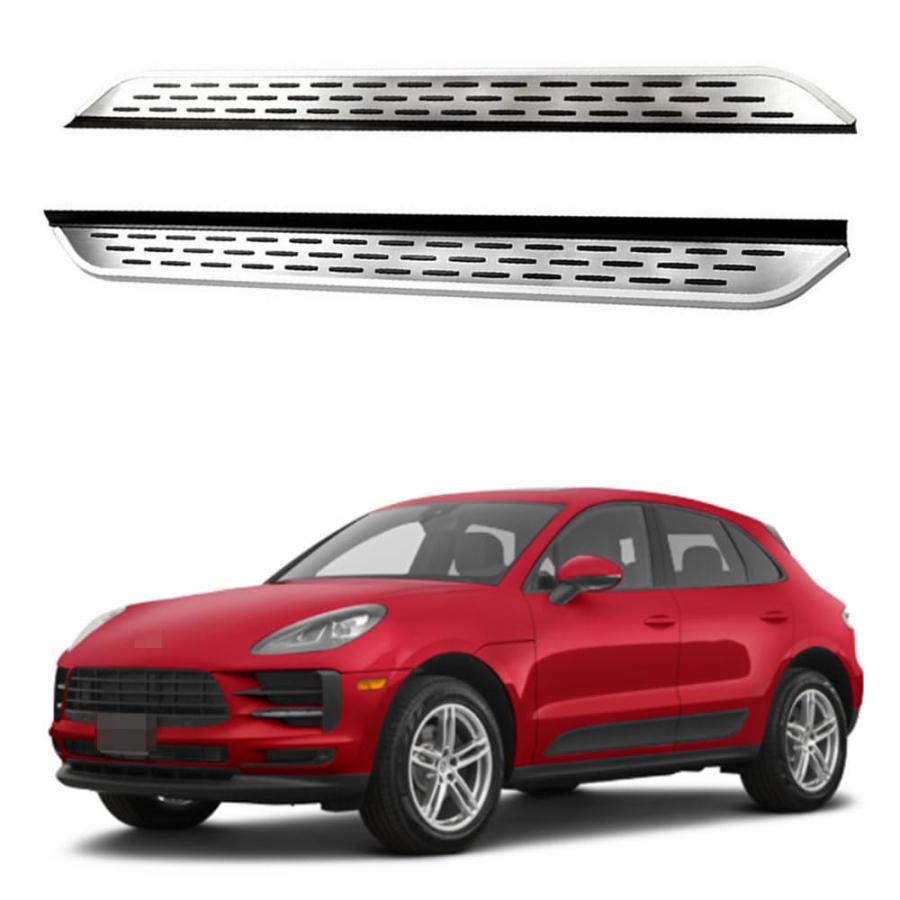 【並行輸入品】Side Steps Fits for Porsche Macan 2014 2024 Running Boards Bar P ...