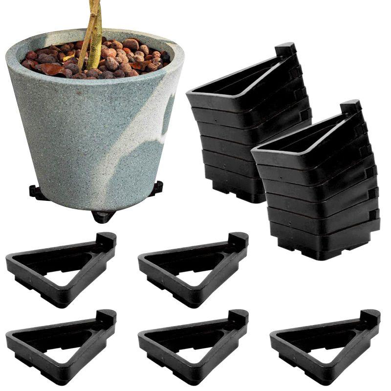 siawadeky 三角形 植木鉢フィート 24個セット 滑り止め ポットキーパー ポットスタンド 鉢植え台 植木鉢ライザー フラワーポット ...