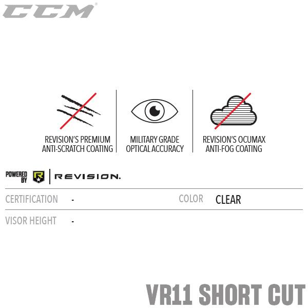 CCM バイザー VR11 ストレートショート アイスホッケー : スケート靴・用品の小杉スケート - 通販 - Yahoo!ショッピング
