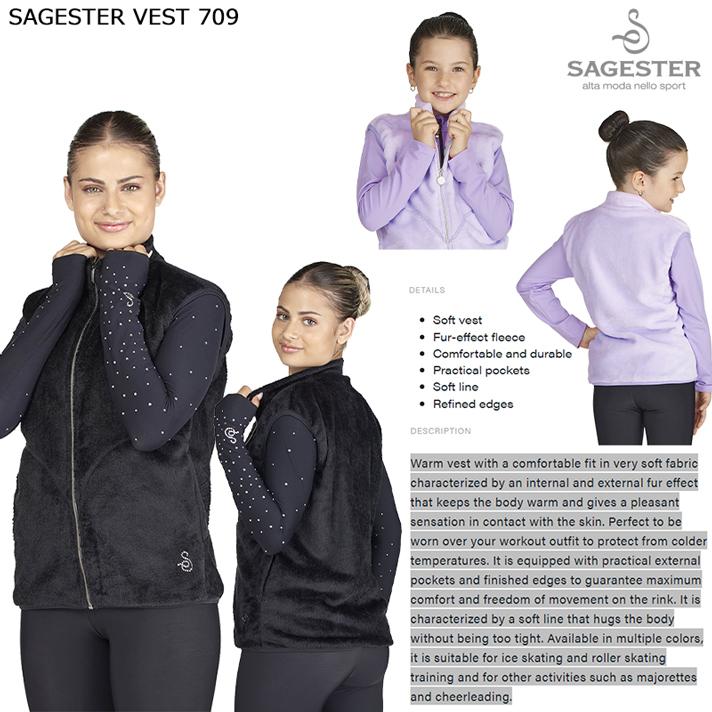 SAGESTER ベスト 709 レディース ラッピング可 -TC/LP+ : fvsage709a : スケート靴・用品の小杉スケート ...