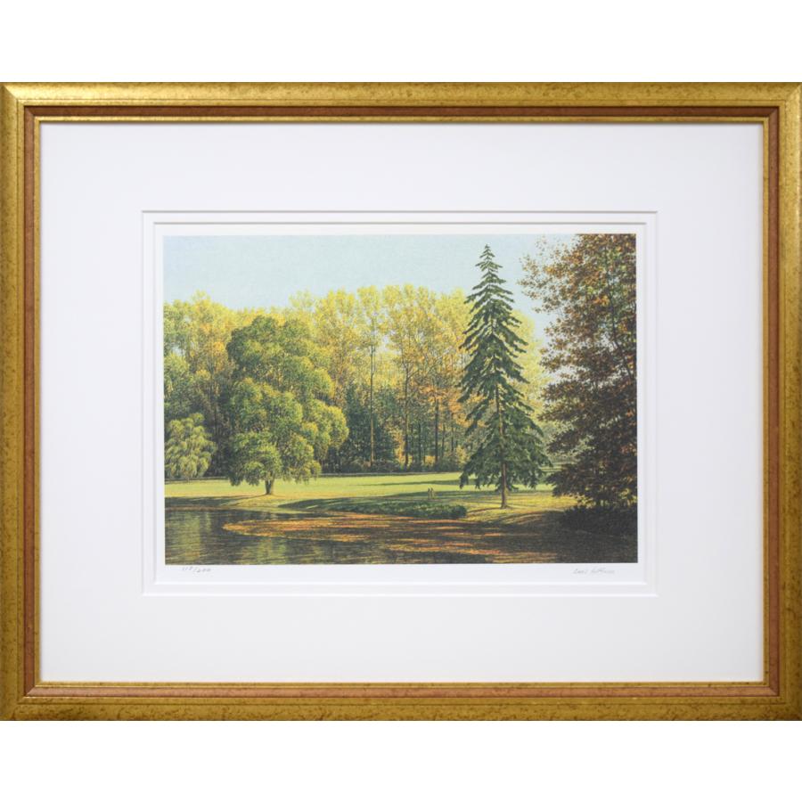 カール ホフナーCarl Hoffner「Long wood gardens」ジクレー版画・6号・限定品・直筆サイン入【小竹美術】真作保証 ...