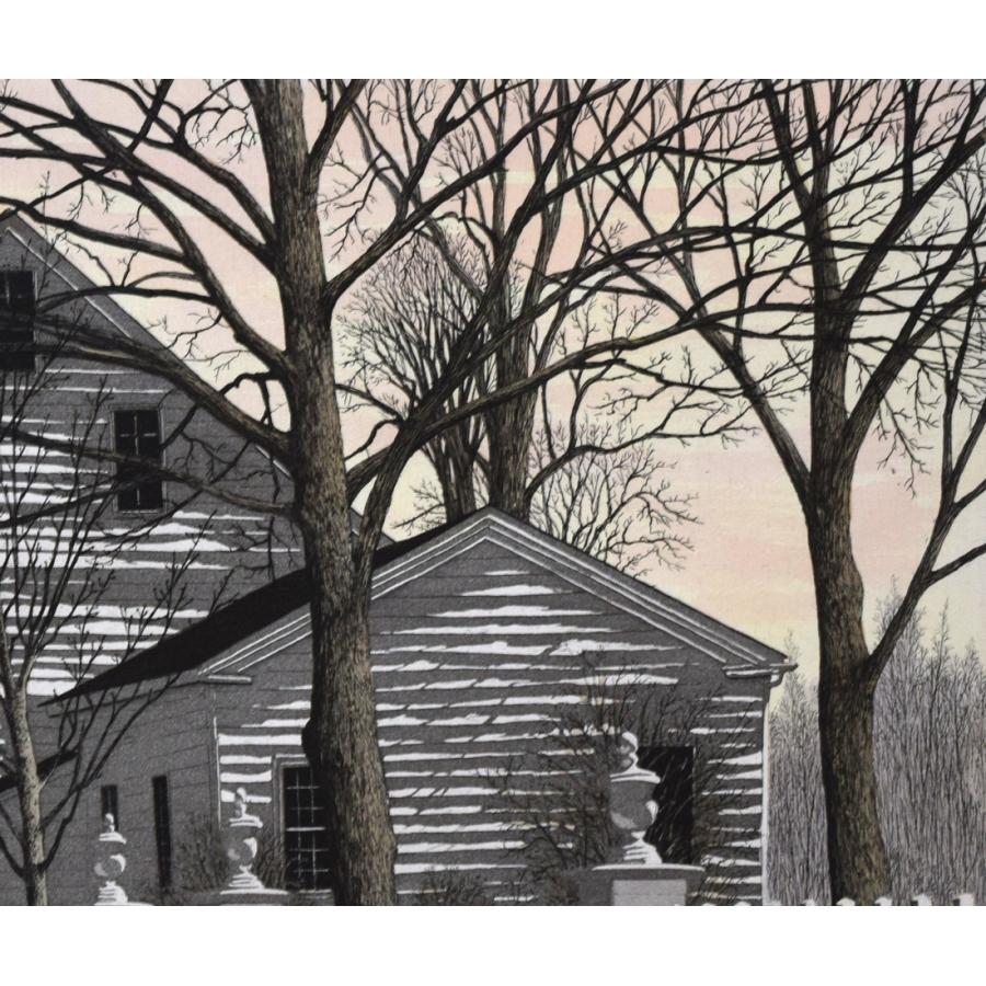 キャロル コレット Carol Collette「White Fence」銅版画に手彩色・限定サイン入 カナダ人気作家 【真作保証】小竹美術 ...