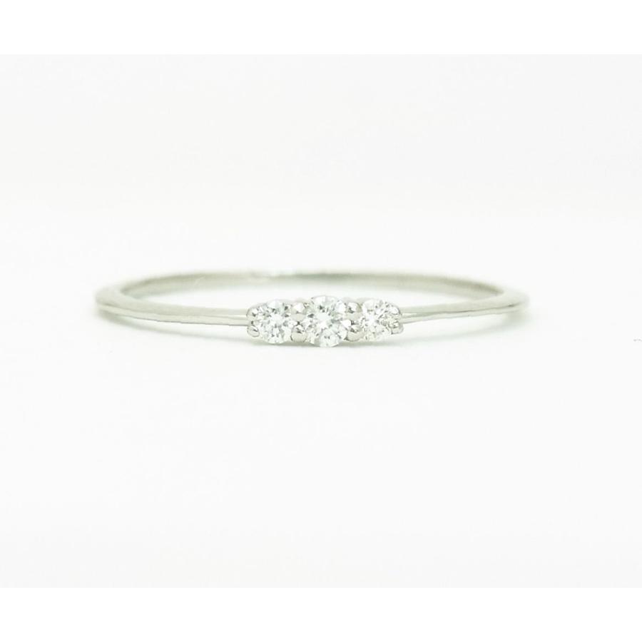 デイリーリングにぴったりなシンプルリング 天然ダイヤモンド 3石入り 0.08ct プラチナ製リング 商品動画 送料込 : コタニジュエル - 通販 - Yahoo!ショッピング