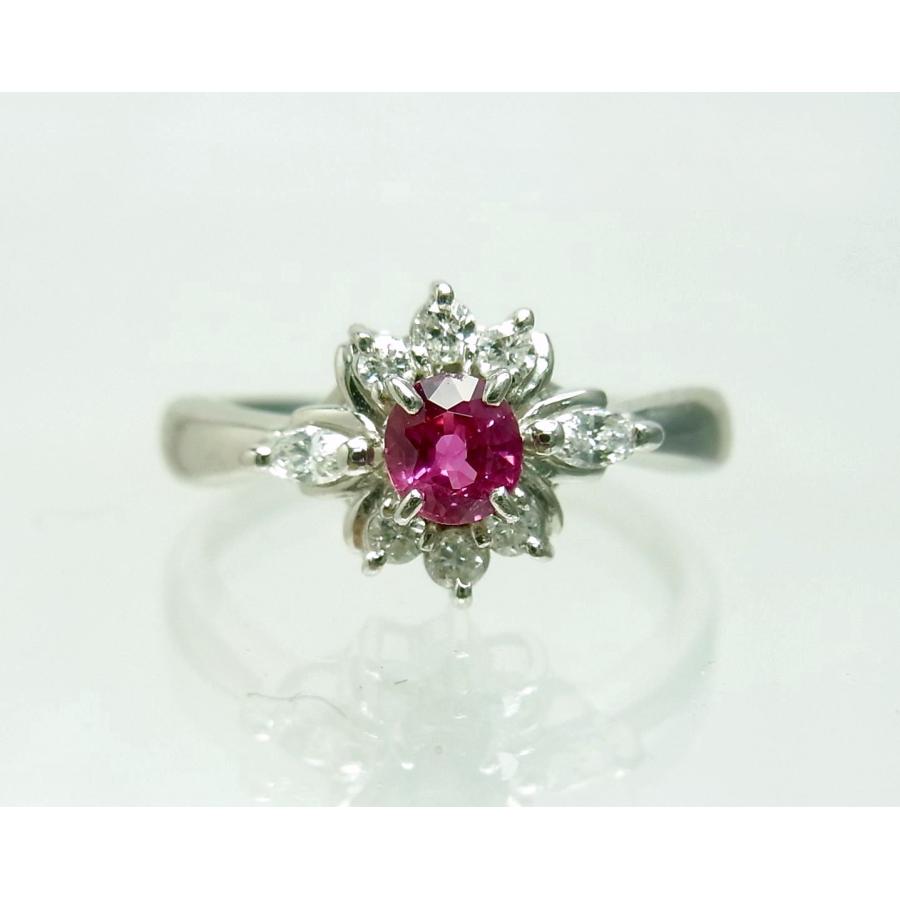 鮮やかなラズベリー色 0.39ct 天然パープルサファイア 天然ダイヤ プラチナ枠リング 商品動画あり 送料込み : コタニジュエル - 通販 - Yahoo!ショッピング