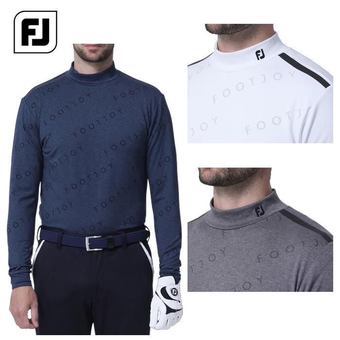 [アウトレット]FOOTJOY/フットジョイ シャツ FJ-F23-S18 メンズ ウェア ダイアゴナルFOOTJOYプリント裏起毛モックネックシャツ 2023年秋冬モデル 在庫限り ...