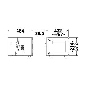 DFS2-E プッシュ式 エーコー EIKO D-FACE ディーフェイス 金庫 小型 家庭用 テンキー式 耐火金庫 おしゃれ おすすめ 防犯 1時間耐火 : ことぶき金庫 - 通販 ...