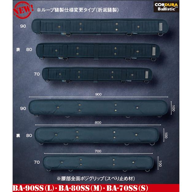 KNICKS ニックス コーデュラバリスティック 胴当てベルト ストレートタイプ BA-80SS : 金物と工具の店山崎Yahoo!店 - 通販 - Yahoo!ショッピング