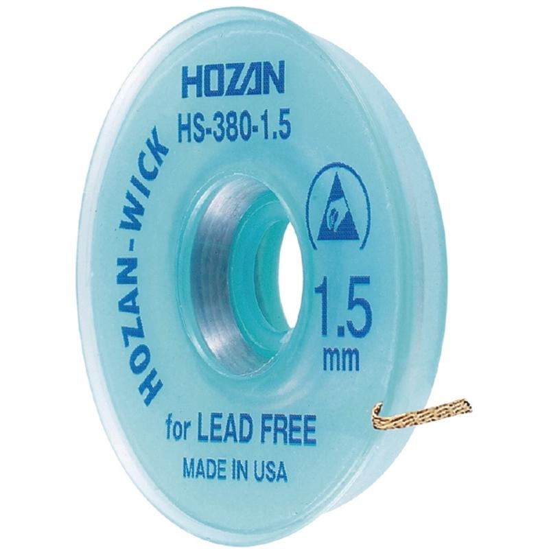 HOZAN HS-380-1.5 ハンダ吸取線 : 工具計画 プロツールショップ - 通販 - Yahoo!ショッピング