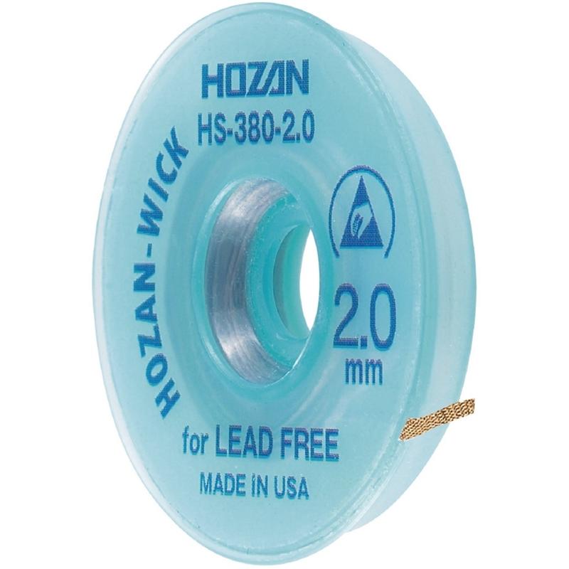 HOZAN HS-380-2.0 ハンダ吸取線 : 工具計画 プロツールショップ - 通販 - Yahoo!ショッピング