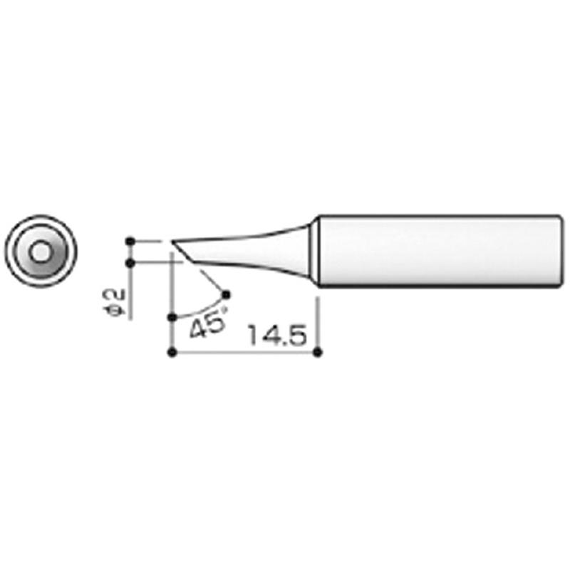 白光 T18-C2 こて先/2C型 : 工具計画 プロツールショップ - 通販 - Yahoo!ショッピング