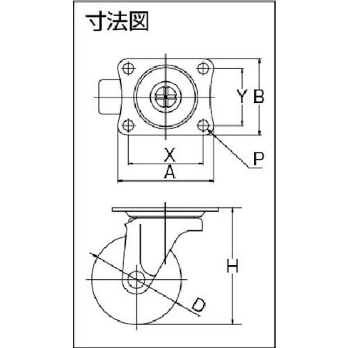 ユーエイ プレート式 自在 キャスター ナイロン 車輪径25mm Gタイプ G型 取付寸法28×23 G-25N : 工具計画 プロツール ...