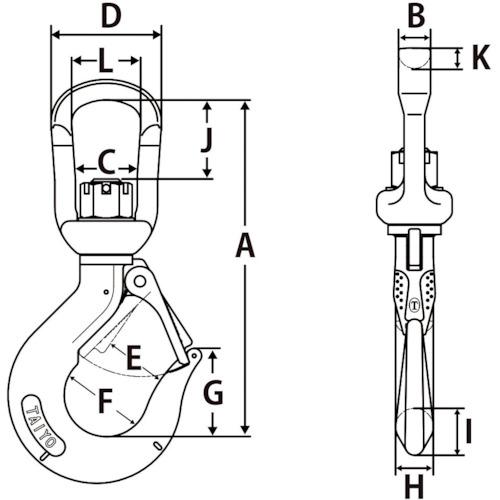 TAIYO タイヨウ Vベルフック 0.63t(1013855) VHS-0.63 : 工具計画 プロツールショップ - 通販 - Yahoo!ショッピング