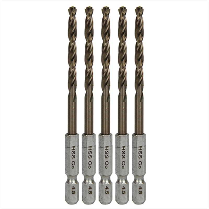 SK11 六角軸Coステンドリル 普通 4.5mm 5pcs : 工具計画 プロツールショップ - 通販 - Yahoo!ショッピング