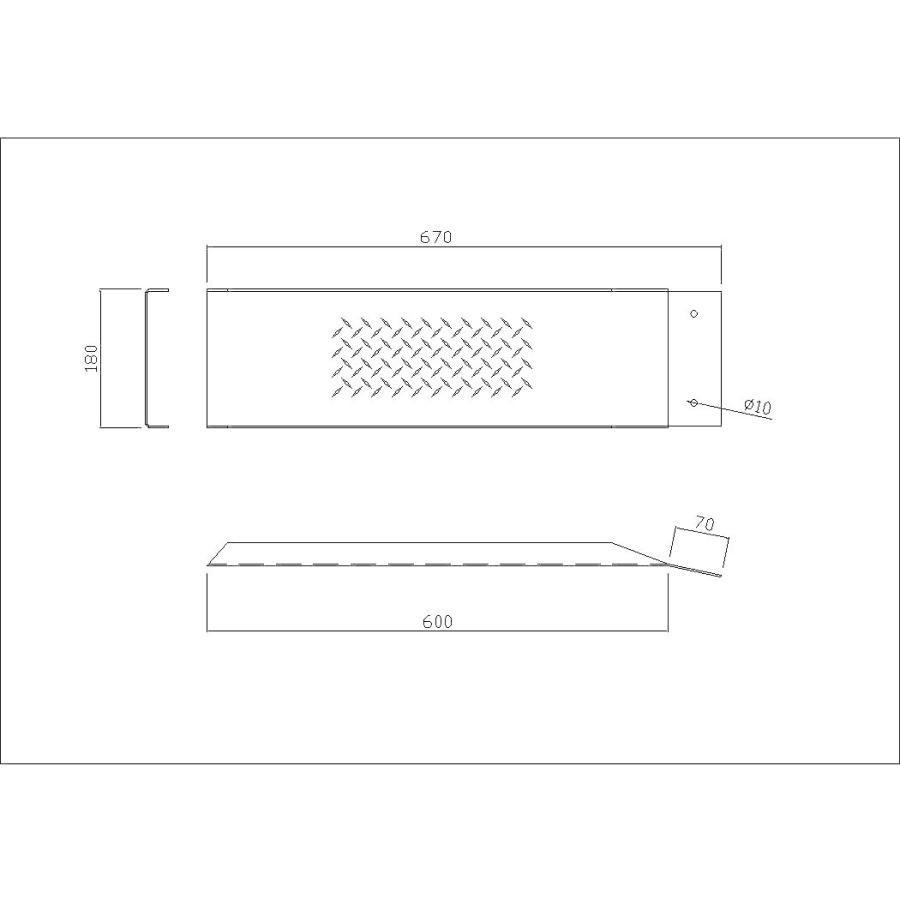 法山本店 縞鋼板製スロープHSP-100 適用段差目安150mmまで :hsp-100:工具ランドヤフーショップ - 通販 - Yahoo ...