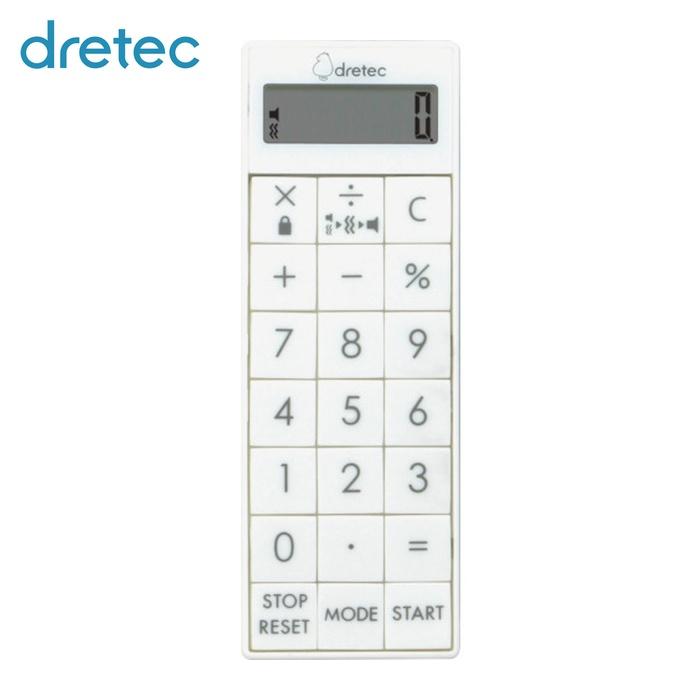 ドリテック dretec 時計付電卓バイブタイマー (1台) 品番：CL-126WT : 工具ランドヤフーショップ - 通販 - Yahoo!ショッピング