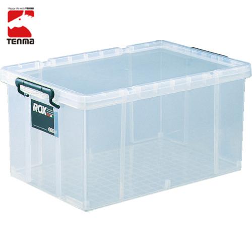 天馬 TENMA フタ式収納ケース フタ付き ロックス ROX 660L クリア 440×660×320 (1個) 品番：110001180 : 工具ランドヤフーショップ - 通販 ...