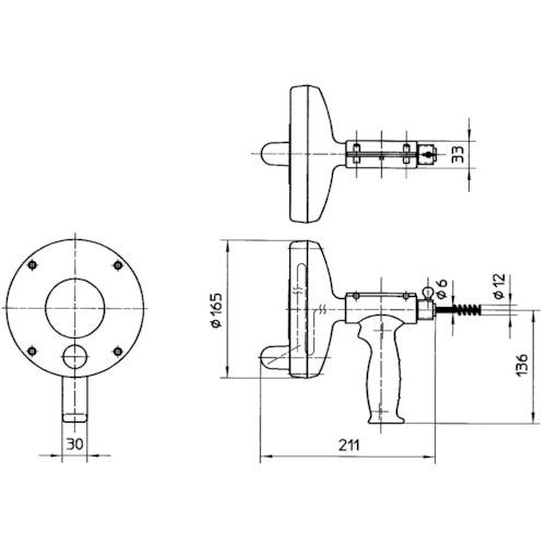 SANEI（水栓金具） サンエイ SANEI パイプクリーナー 5m (1個) 品番：PR-802S-5M : 工具ランドプラス - 通販 - Yahoo!ショッピング