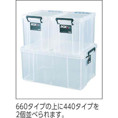 天馬 TENMA フタ式収納ケース フタ付き ロックス ROX 440M クリア 300×440×243 (1個) 品番：811001038 : 工具ランドプラス - 通販 - Yahoo ...