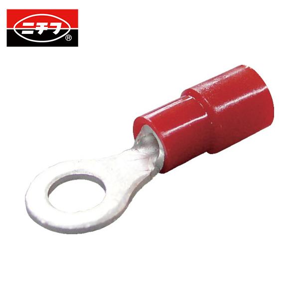 ニチフ 環境配慮形絶縁被覆付丸形端子R形(100個入)より線0.3〜1.65外寸6.4mmスタッド径6.4mm (1Pk) 品番：TMEX 1.25-6-RED : 工具ランドプラス - 通販 ...