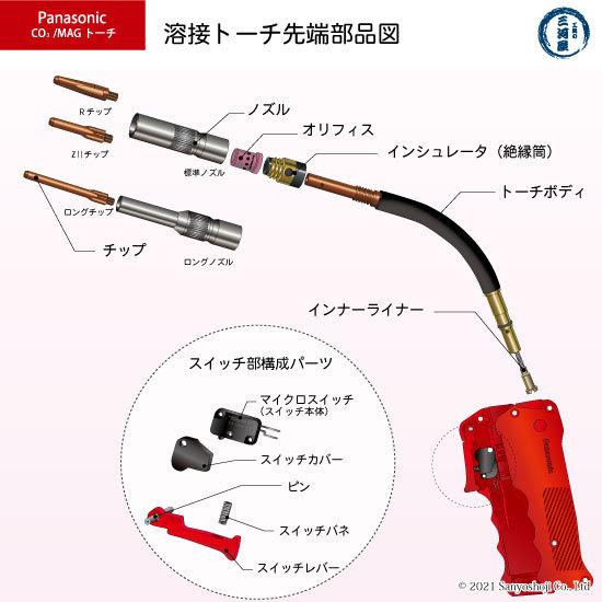 Panasonic ( パナソニック ) オリフィス 350A 用 TGR01001 CO2 MAG 溶接 トーチ 用 ばら売り 1個 ...