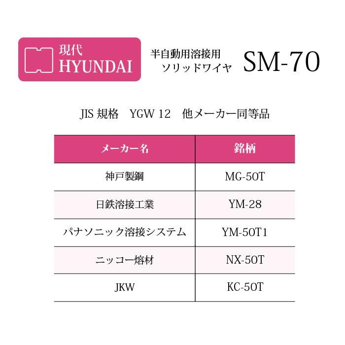 現代 ( HYUNDAI ) 半自動溶接ワイヤ SM-70 SM70 ) 低電流 薄板 用 ベトナム 製 φ 1.2mm 20kg巻 : 工具の三河屋 Yahoo!店 - 通販 - Yahoo ...