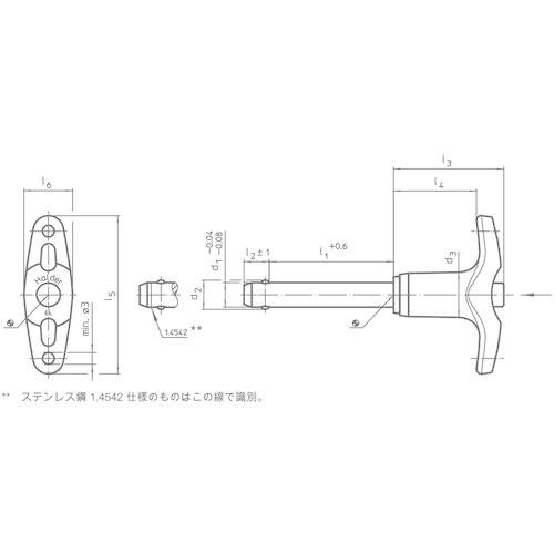 HALDER ボール・ロック・ピン・セルフ・ロッキング T形グリップ付 ピン径8ワーク最大厚100 22340.0051 :1055770:工具の楽市 - 通販 - Yahoo!ショッピング