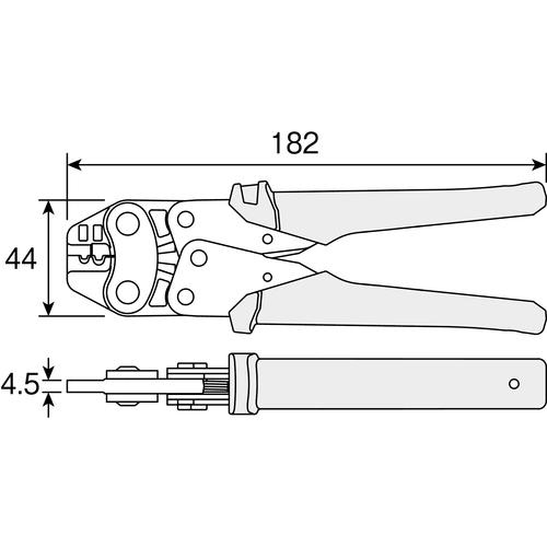 HOZAN 圧着ペンチ（裸圧着端子・裸圧着スリーブ用） P-732 : 1204513 : 工具の楽市 - 通販 - Yahoo!ショッピング