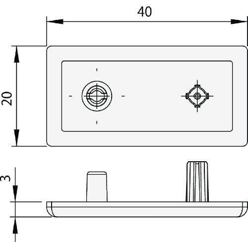 TRUSCO中山 TRUSCO(トラスコ) TSF20用フレームキャップロックタイプ2040・キット LG TSFK061G : 工具の楽市 ...