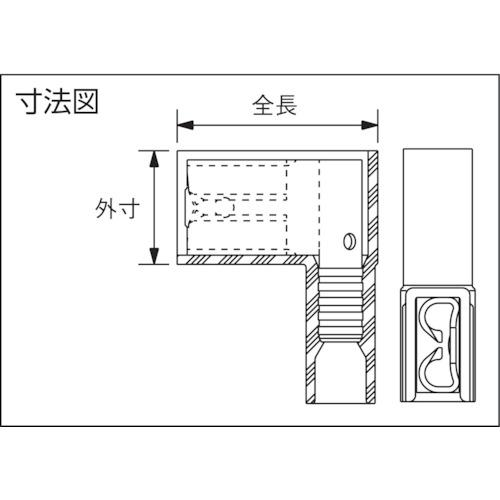 パンドウイット 圧着端子 ライトアングルメス型ディスコネクト ナイロン絶縁タイプ／ファネル挿入 DNFR14−205B−L DNFR14 ...