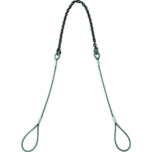 TRUSCO(トラスコ) 玉掛ワイヤチェーンスリング（コンビスリング） Φ12X1M CMチェーン10MM2M TWCS12S1-2 : ...