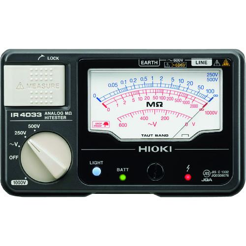 HIOKI アナログ絶縁抵抗計（3レンジ） IR4033−10 IR4033-10 :3557502:工具の楽市 - 通販 - Yahoo ...