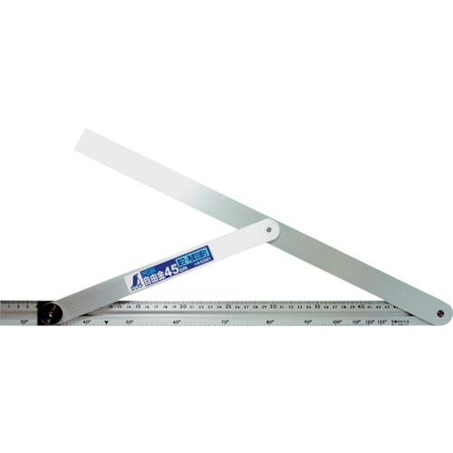 シンワ アルミ自由金 45cm 筋交・角度目盛付 62661 : 3979393 : 工具の楽市 - 通販 - Yahoo!ショッピング
