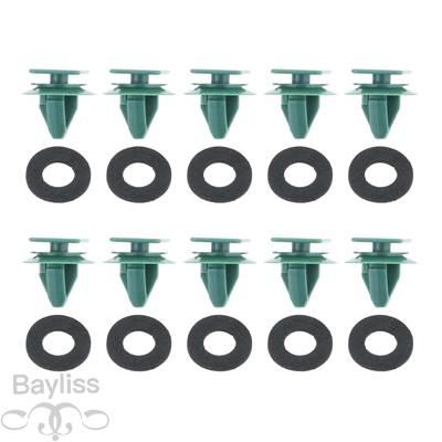 カーサイドスカート モールドトリムクリップ 緑色 プラスチック mazda CX-3 cx7 d10e51sj3 10個用自動ファスナー ...