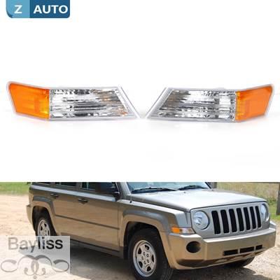 ジープブレーキウィンカー用フロントライト ランプインジケーター 電球し68004181ab 68004180ab 2007-2014 ...