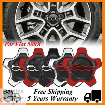 【並行輸入品】 ホイールセンターハブキャップセット ダストカバー ホイールハブ フィアット500x 735626312 735626311 ...