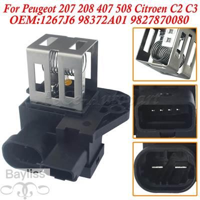【並行輸入品】 抵抗器モデル1267j6 98372a01 9827870080 peuugeot 207 208 407 508 ...