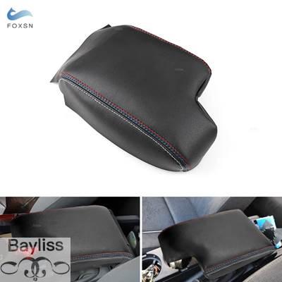 BMW 3シリーズe46 1998- 2005用lhd/yrhdレザーカバー 車内制御コンソール用アームレスト 黒赤 青 : HIRYU ...