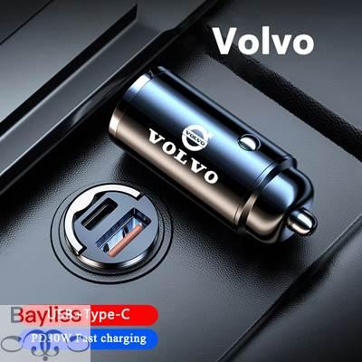 USB Type-Cカーチャージャー 急速充電アダプター Volvo xc60 xc90 v40 v60 s60 v50 v90 s80 c40 xc40 v70 xc70 c30 ...