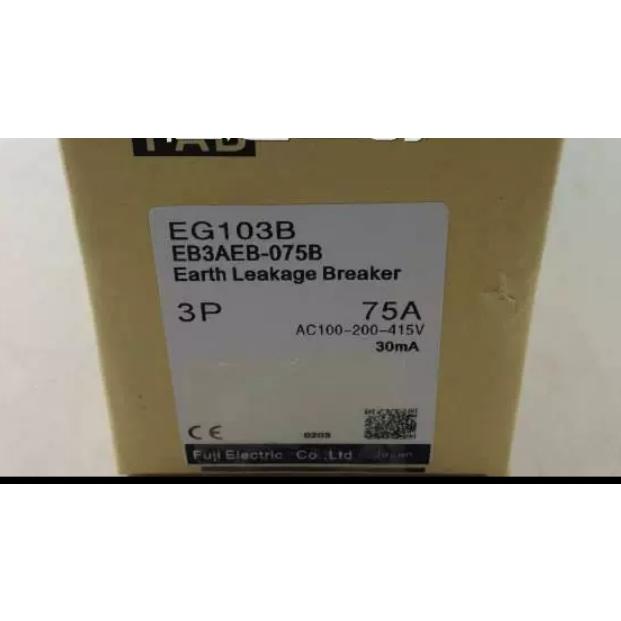 新品 富士電機 EG103B 3P 75A 漏電遮断器 : こうよう三号店 - 通販 - Yahoo!ショッピング