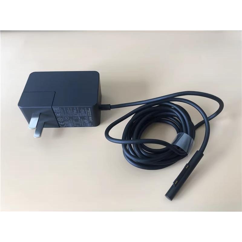 新品 Microsoft Surface Pro 4 M3 1724 1735 1736 収納式 充電器ACアダプター 24W 15V1.6A ...