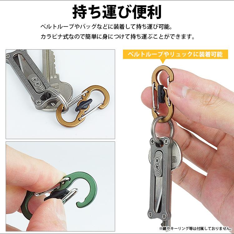 S字カラビナ ロック付き 5個セット ミニカラビナ キーホルダー アルミニウム合金 S字型 小型 軽量 アウトドア キャンプ 鍵 カギ S型フック アクセサリー : KOYOKOMA - 通販 ...