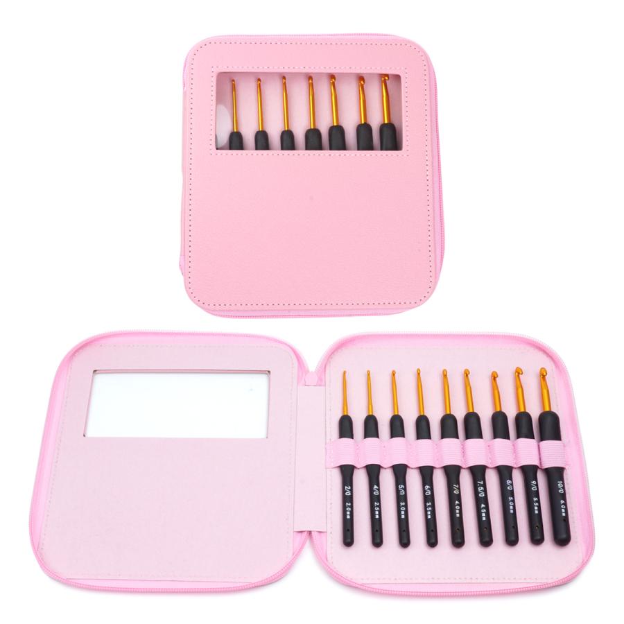 編み針 かぎ針 9本セット ケース付き 手あみ針 かぎ針編み 毛糸針 編み物 レース針 ハンドメイド DIY 工具 手芸 かぎ針キット : KOYOKOMA - 通販 - Yahoo!ショッピング