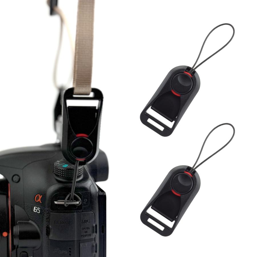 カメラアタッチメント 2個セット アンカー アンカーハウジング カメラアクセサリー アタッチメント ストラップ アダプター 付け外し ワンタッチ 持ち運び : KOYOKOMA - 通販 ...