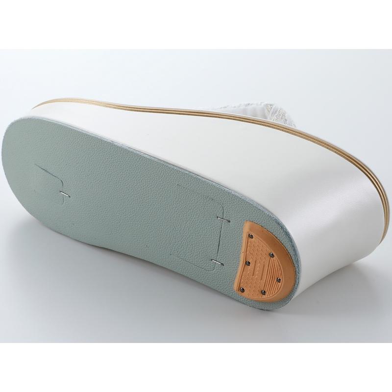 振袖用 こっぽり風 かかと高 厚底 草履 レース ソフト鼻緒 フリーサイズ ホワイト zh-308 : 和の心 小雪 - 通販 - Yahoo ...