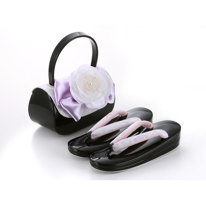 大きなコサージュ 帯地 振袖用 二枚芯 草履バッグセット フリーサイズ bs-338 : 和の心 小雪 - 通販 - Yahoo!ショッピング